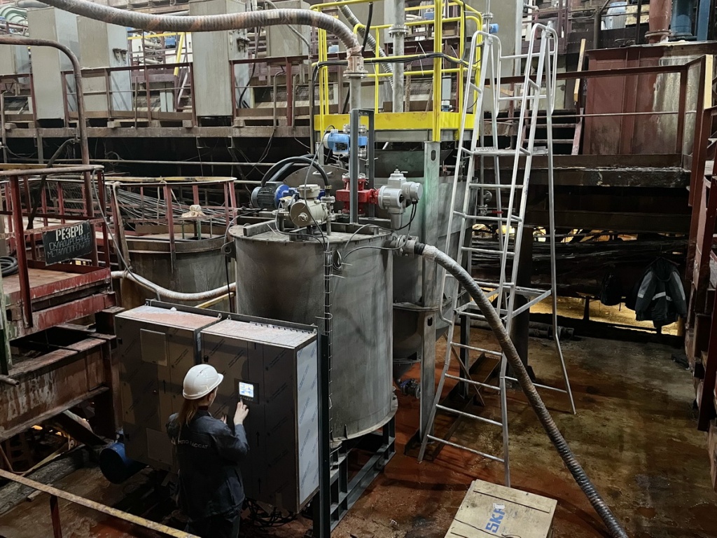 Tests of the pilot ejector flotation machine NPO Passat in cleaning ...